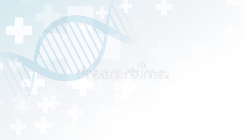 Digital Bio Technology Medical Care Banner with DNA Molecule Stock ...