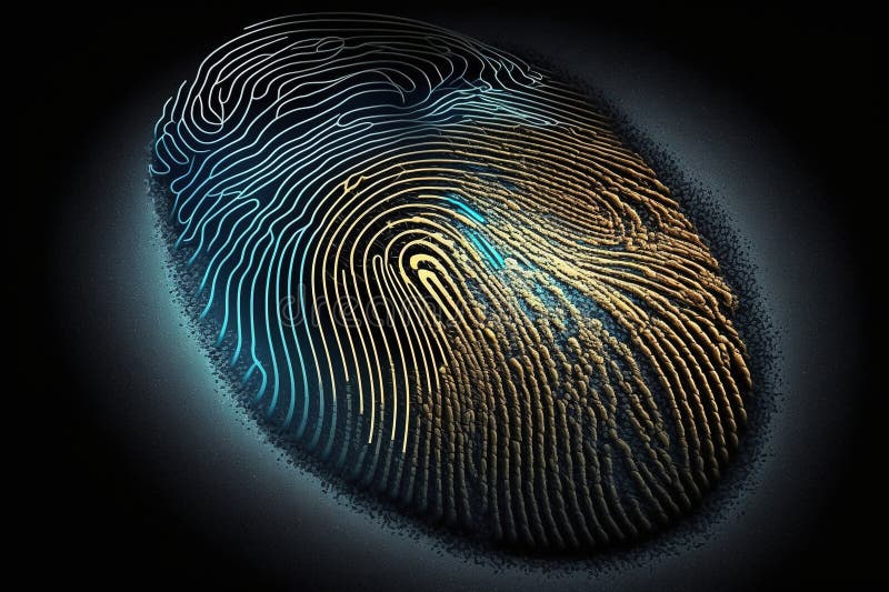 Digital Biometric Identification Systems. Ai Generated Stock ...