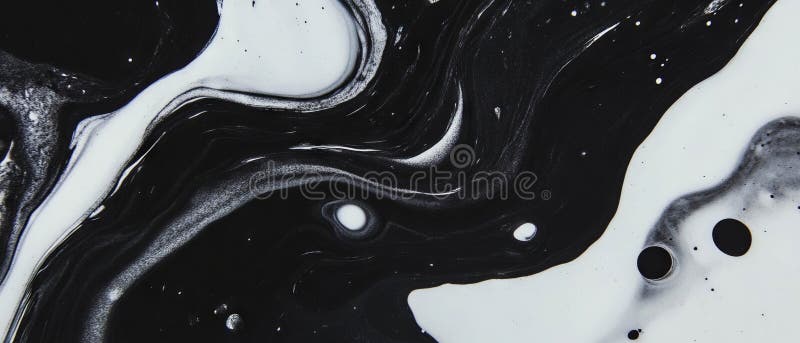 Digital Black Ink Patterns Create Smooth Curves on a Contrasting White ...