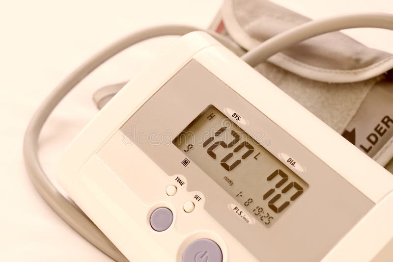 Digital Blood Pressure Moniter,show Normal Blood Pressure Stock Photo ...