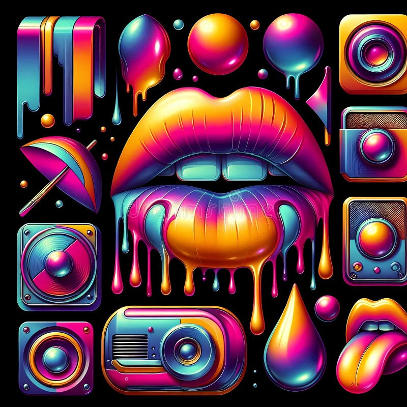 Digital Bloom. stock illustration. Illustration of potential - 325834268