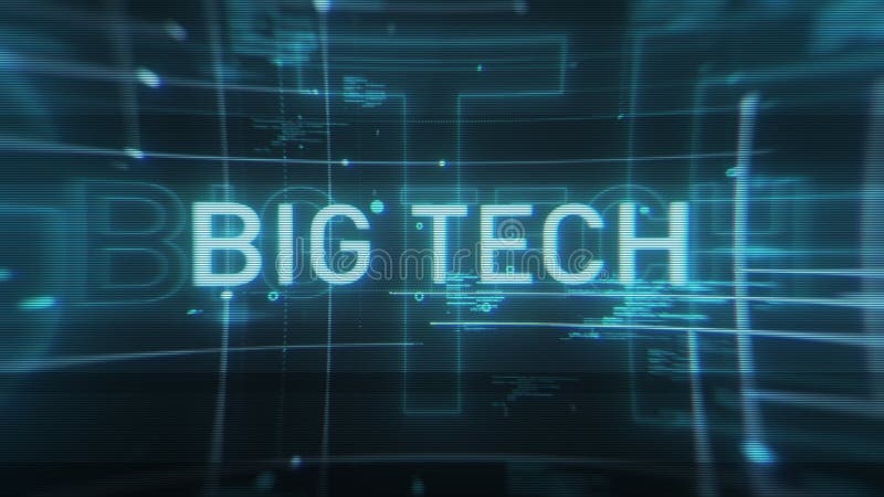 Digital Blue BIG TECH Information Technology Screen Title Background ...