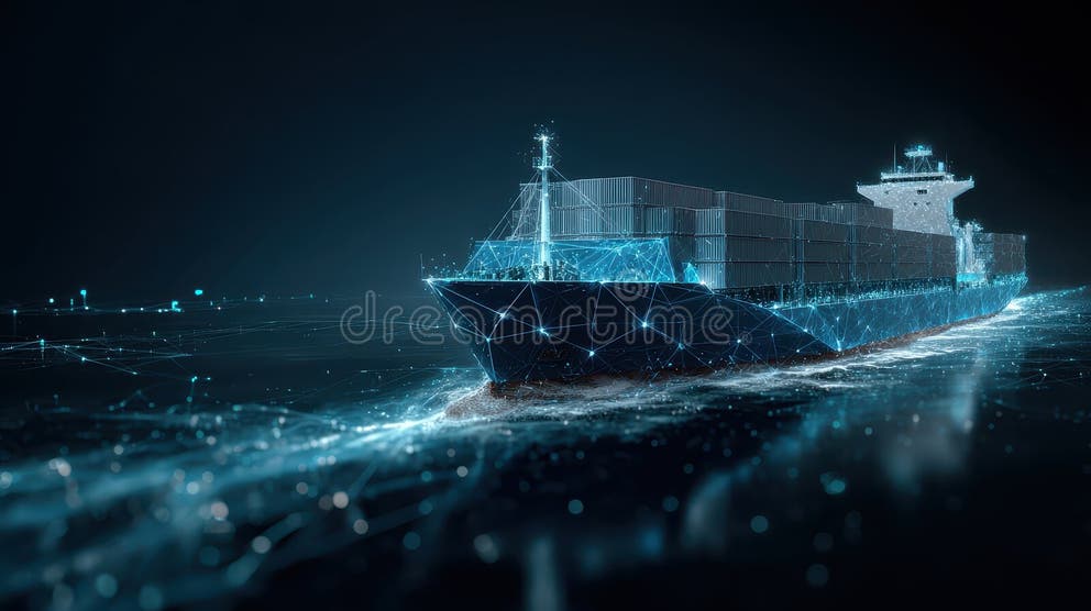Blue Container Ship Stock Illustrations – 15,618 Blue Container Ship ...