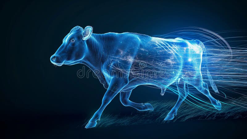 Digital Blue Cow Motion Stock Photos - Free & Royalty-Free Stock Photos ...