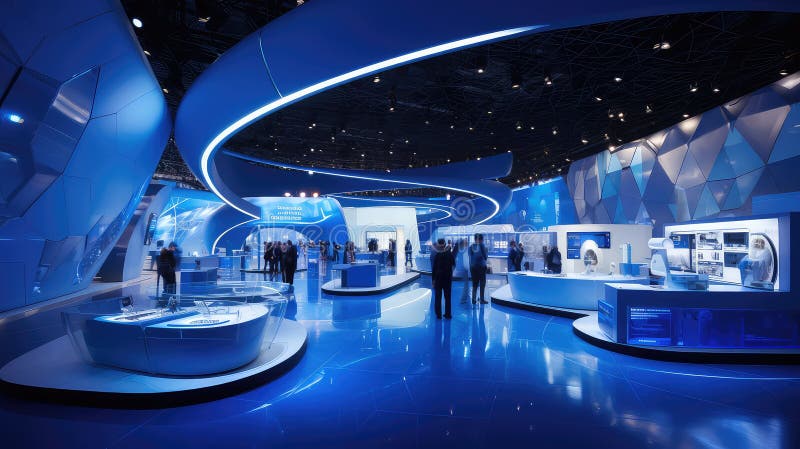 Digital Blue Innovation Background Stock Illustration - Illustration of ...