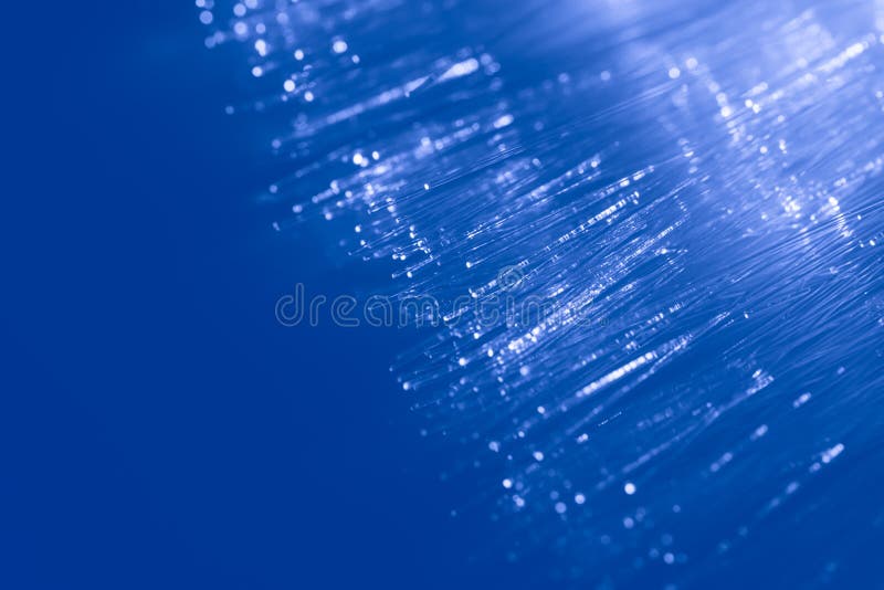 Digital Blue Light Fiber Optic for Background. Stock Image - Image of ...