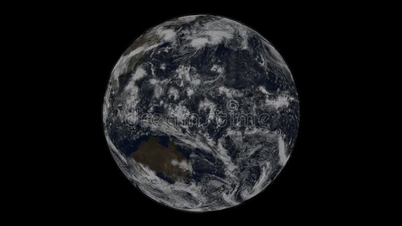 3D Glossy Planet Earth Rotation Animation. World Map with Borders of ...
