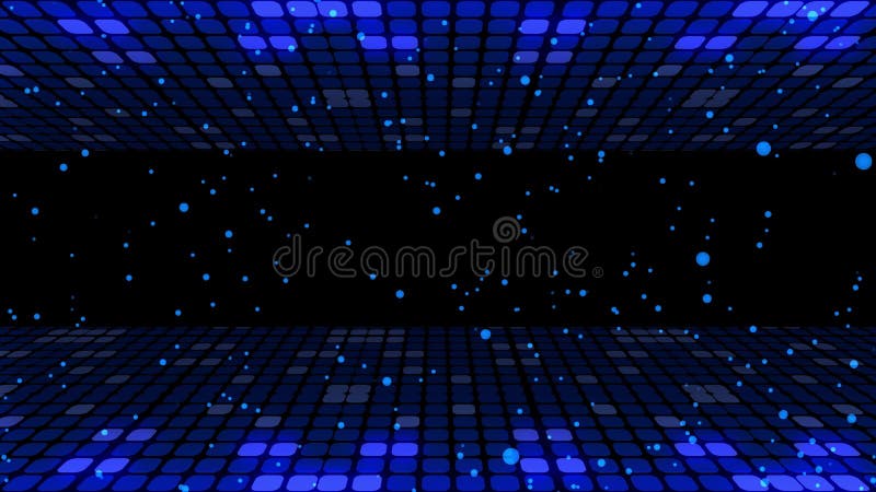 Digital Blue Squares Stars Background Technology Loop Stock Video ...