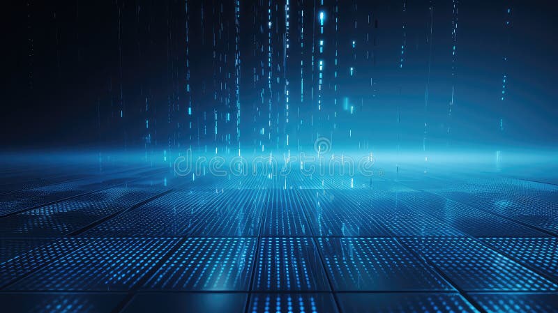 Digital Blue Texture Technology Stock Illustration - Illustration of ...