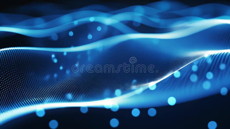 Digital Blue Waves Illuminate a Dynamic Display of Light and Color in ...