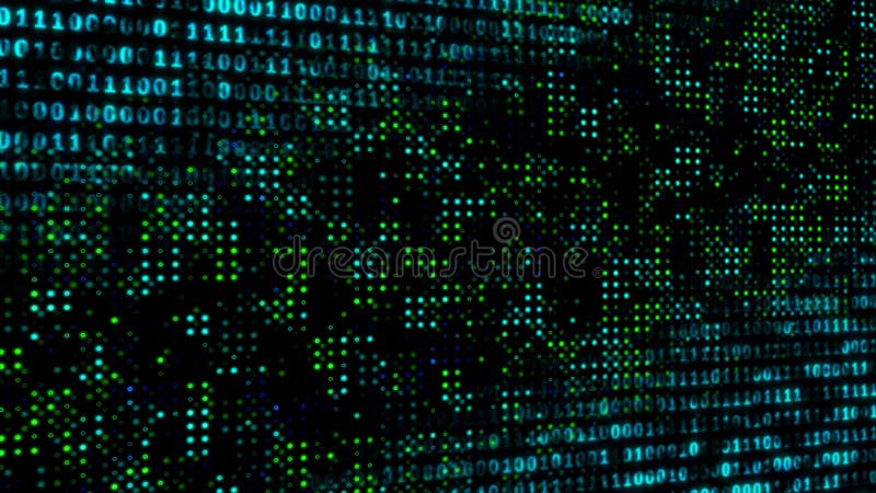 Digital Blur Binary Code Background Stock Illustration - Illustration ...