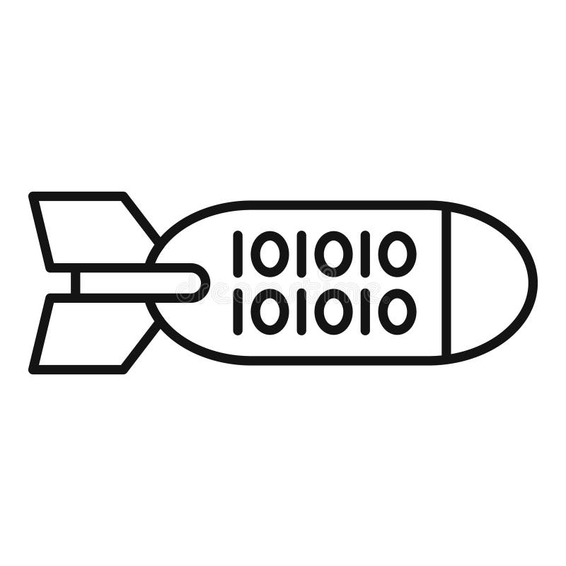 Digital Bomb Representing Cyber Warfare Threatening National Security ...