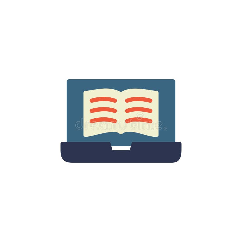 Digital Book Icon. Online Learning Icon. Perfect for Application, Web ...