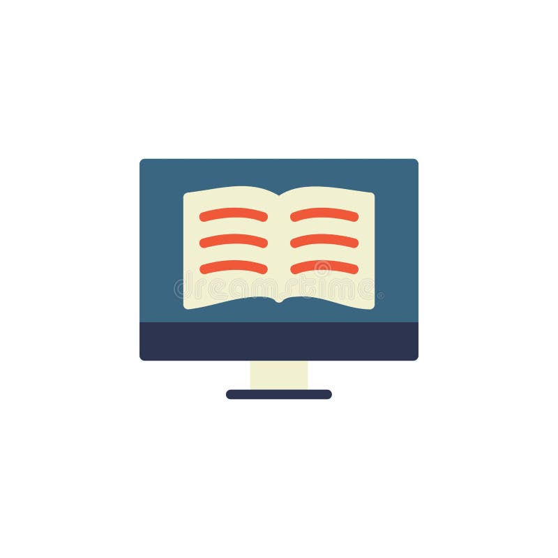 Digital Book Icon. Online Learning Icon. Perfect for Application, Web ...