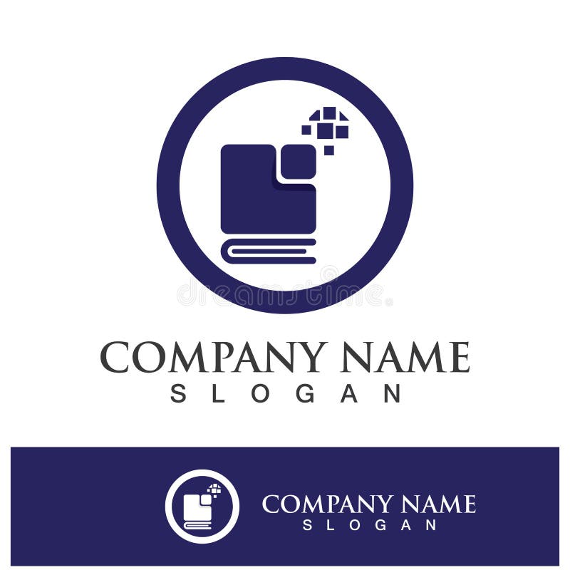 Digital Book Logo Icon Technology Vector Stock Vector - Illustration of ...