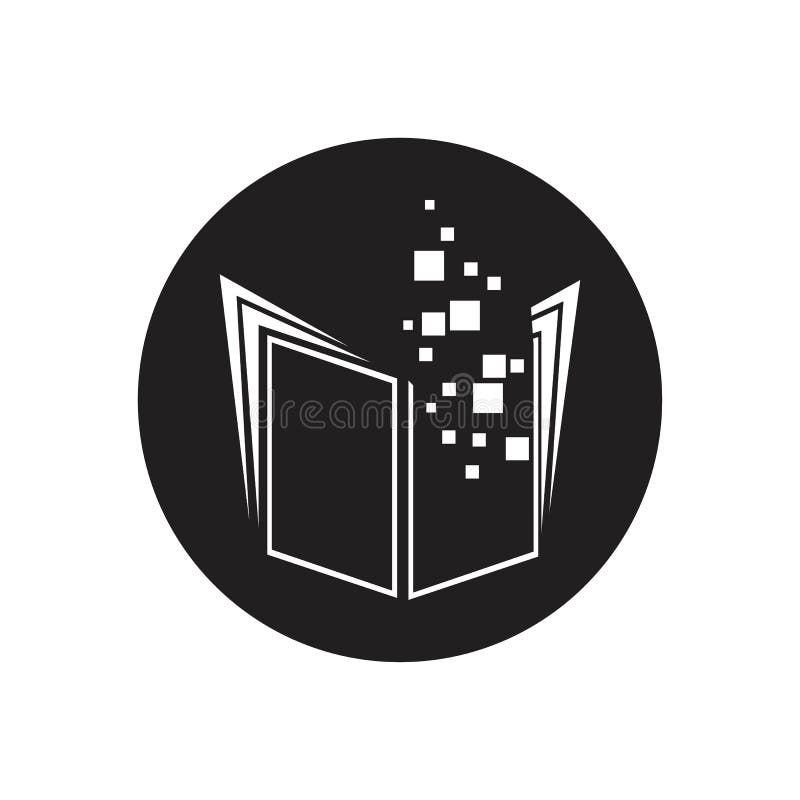 Digital Book Logo Technology Vector Icon Design Stock Vector ...