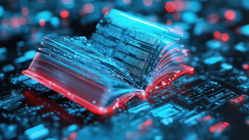 Digital Book, Technology, Data, Artificial Intelligence, Futuristic ...