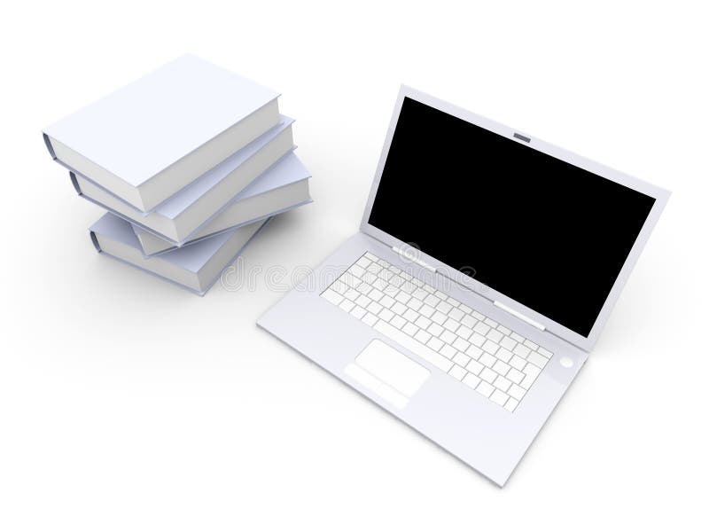 Digital Books stock illustration. Illustration of graphic - 18818288