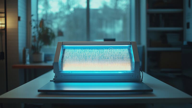 A Digital Braille Display Converts Text To Tactile Format on a Table in ...