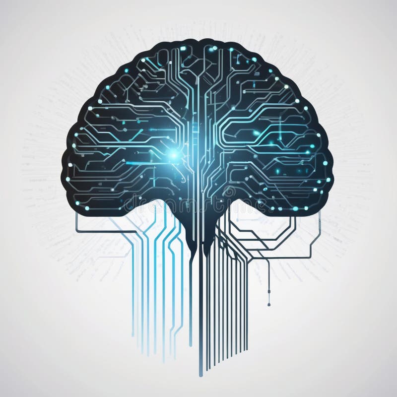 Digital Brain: an Abstract Illustration of a Human Brain Composed of ... Digital Brain: an Abstract Illustration of a Human Brain Composed of ...