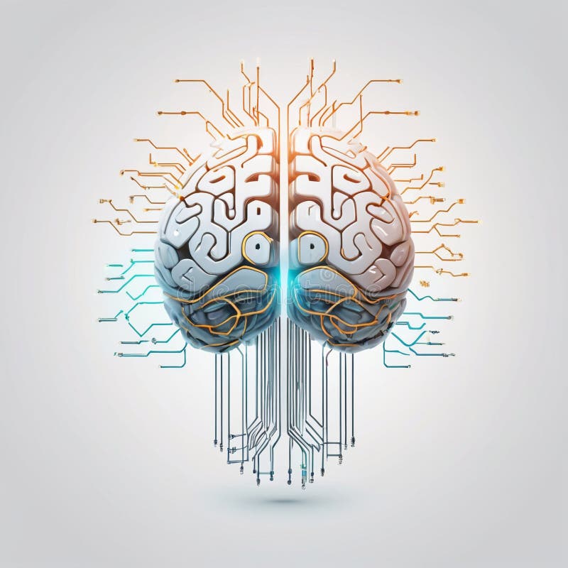 Digital Brain: an Abstract Illustration of a Human Brain Composed of ... Digital Brain: an Abstract Illustration of a Human Brain Composed of ...