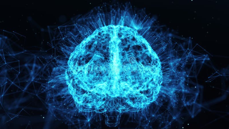 Digital Brain Ai Artificial Intelligence Deep Data Machine Learning Loop 4k Stock Video - Video ...