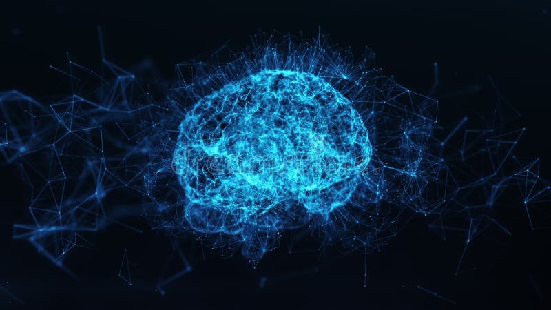 Digital Brain Ai Artificial Intelligence Deep Data Machine Learning Loop 4k Stock Video - Video ...