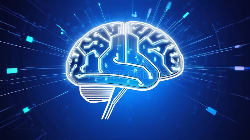 Digital Brain, AI Technology, Mind Science Concept Stock Illustration ... Digital Brain, AI Technology, Mind Science Concept Stock Illustration ...