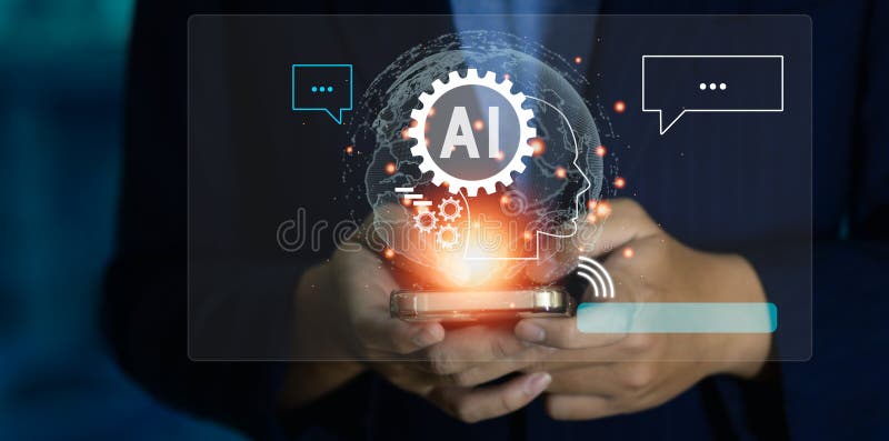 Digital Brain Artificial Intelligence AI Machine Learning Business ...