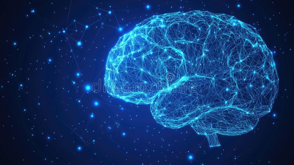Digital Brain Artificial Intelligence Network Connection, Neural ...