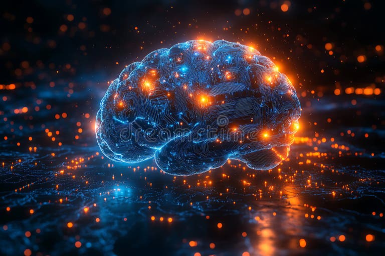 Digital Brain Artificial Intelligence Neural Network Deep Learning ...