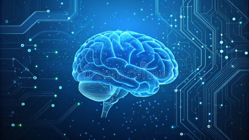 Digital Brain Circuitry and Neural Network Visualization Stock ... Digital Brain Circuitry and Neural Network Visualization Stock ...