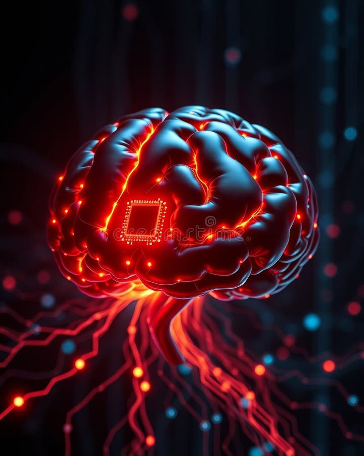 Digital Brain: Concept of Artificial Intelligence, Brain Power, Neural ...