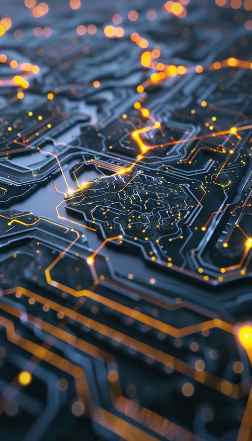 Futuristic Digital Brain with AI Circuits and Glowing Pathways for ... Futuristic Digital Brain with AI Circuits and Glowing Pathways for ...