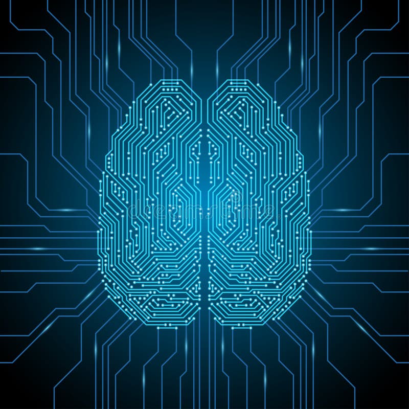 Brain Digital Vector Stock Illustrations – 33,678 Brain Digital Vector ...