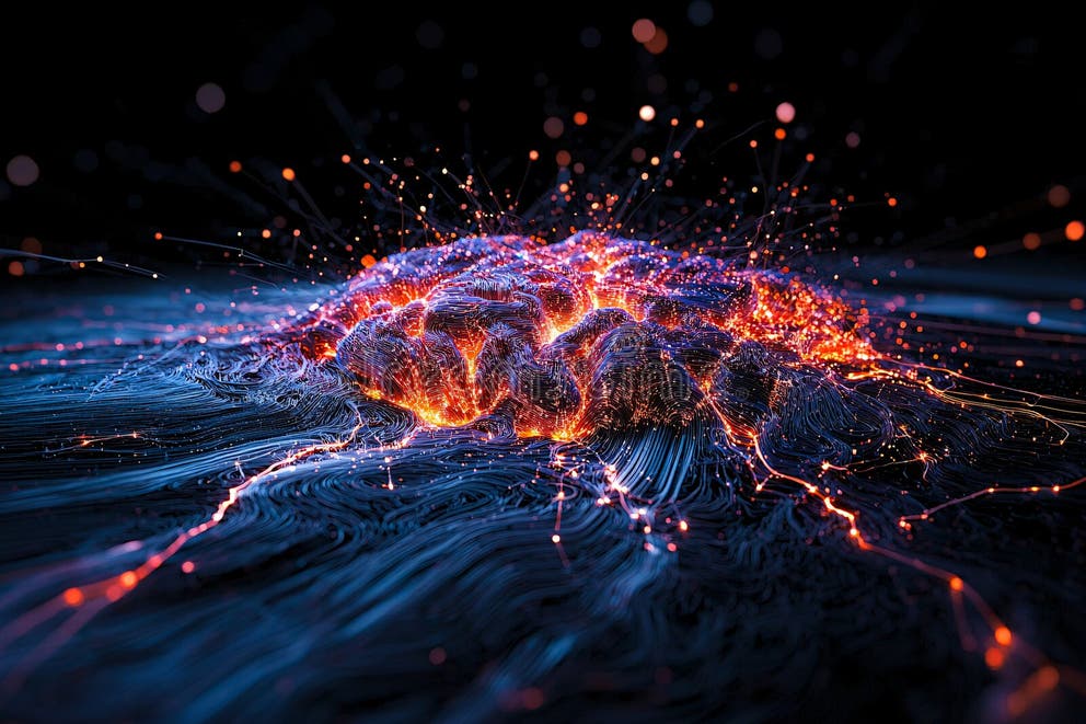 A Digital Brain with Interconnected Nodes, Symbolizing AI Driven ...