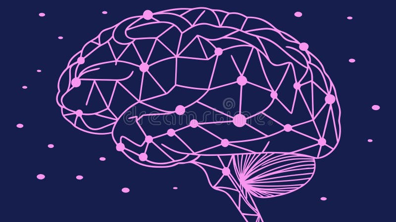 Digital Brain Network, Artificial Intelligence and Cognitive Tech, Vector Design Generative AI ...