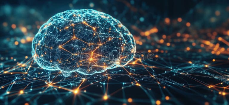 Digital Brain Network Visualization Representing Artificial ...