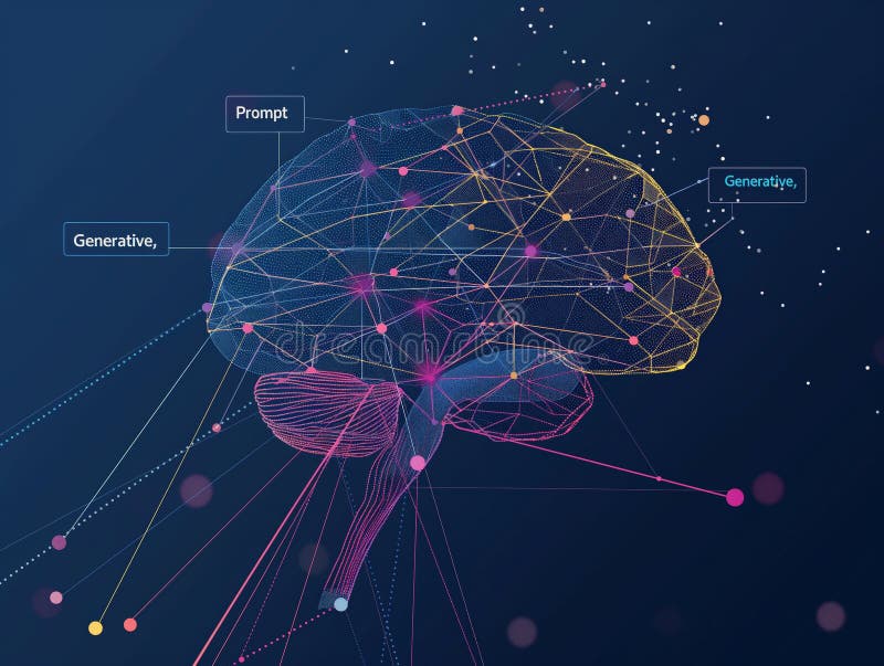 Digital Brain with Neural Network Connections Stock Image - Image of ... Digital Brain with Neural Network Connections Stock Image - Image of ...