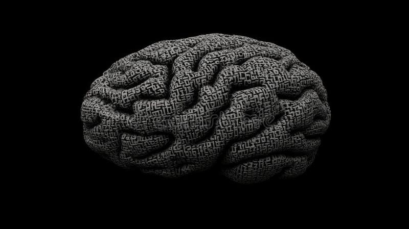 The Digital Brain S Neural Pathways Are Traversed By Binary Code Showcasing Ai S Information