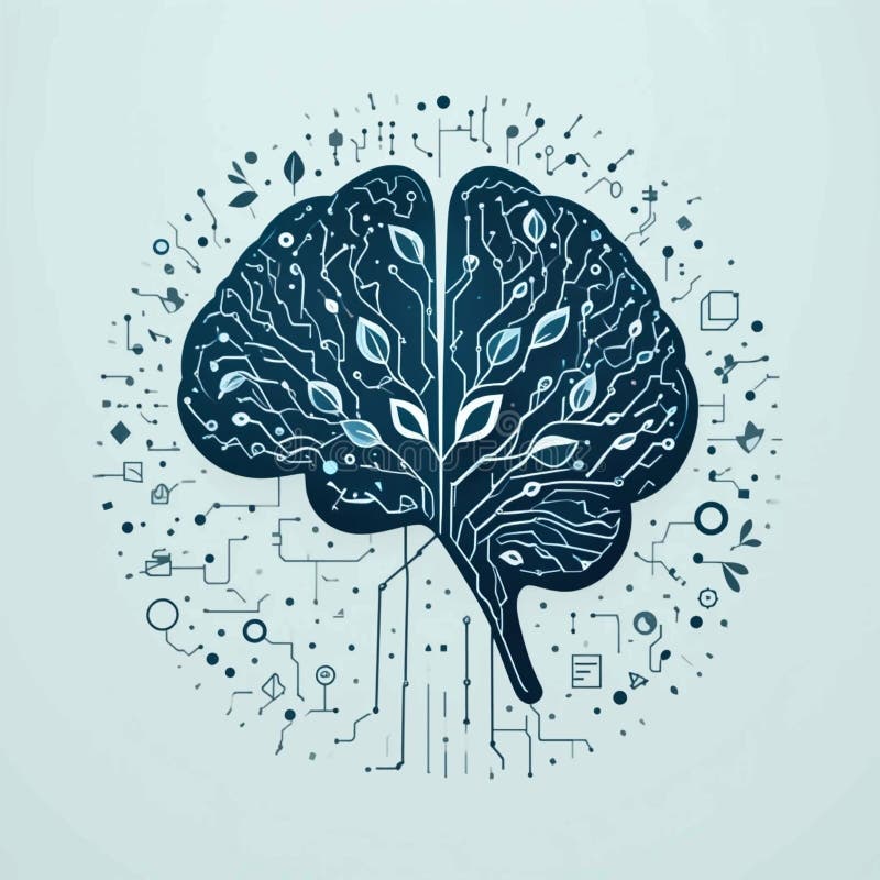 Digital Brain Sprouting Leaves from Neural Paths – Eco-Mind Concept ...