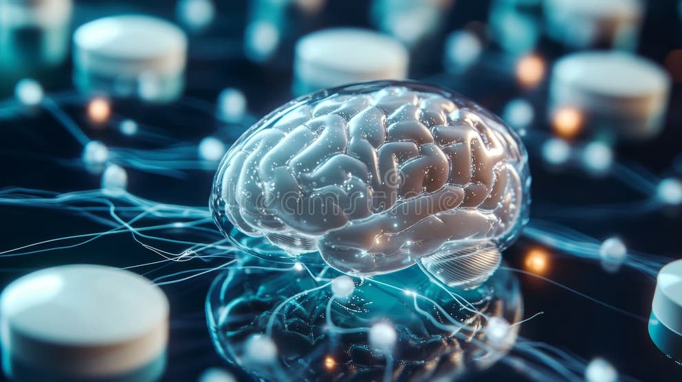 Digital Brain Stimulation Concept with Tablets and Neural Connections ...