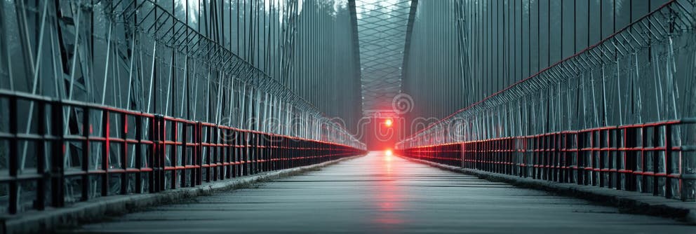 Digital Link Connecting Two Nations with Severed Ties, Illuminated by a ...