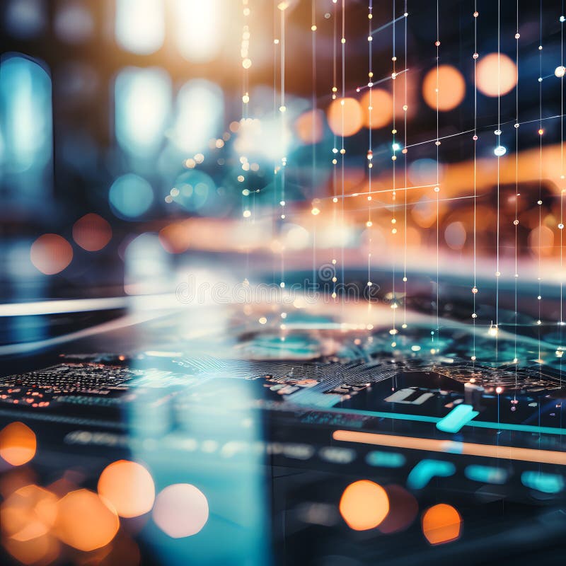 Digital Broad Technology Concept. Stock Illustration - Illustration of ...