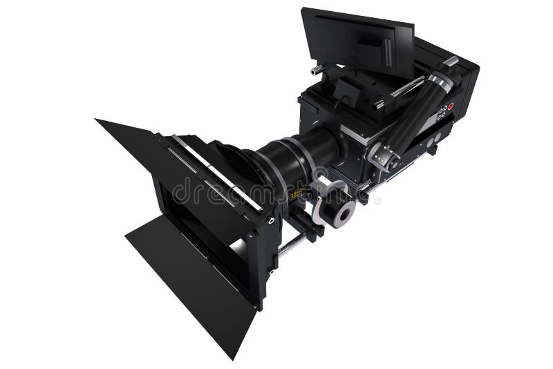 Digital Broadcast Camera stock illustration. Illustration of cinema ...