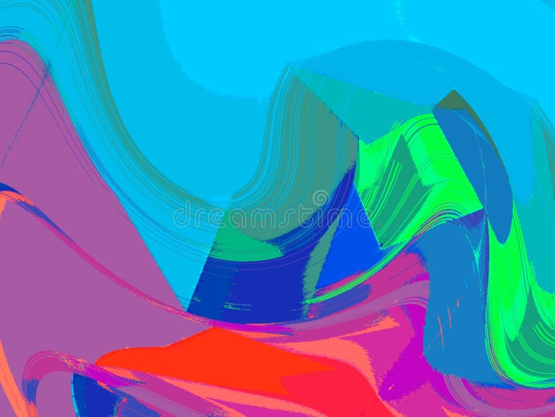 Digital brush stroke stock illustration. Illustration of leaf - 188640320