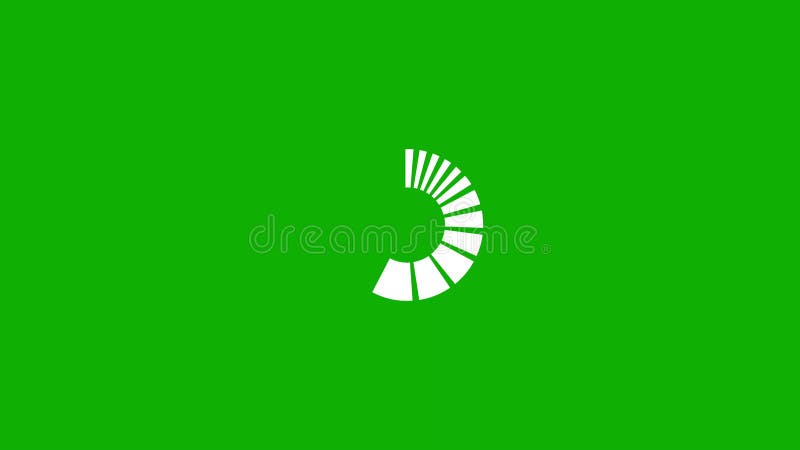Digital Loading Symbol Motion Graphics with Green Screen Background ...