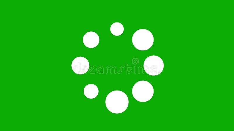 Digital Buffering Symbol Motion Graphics with Green Screen Background ...