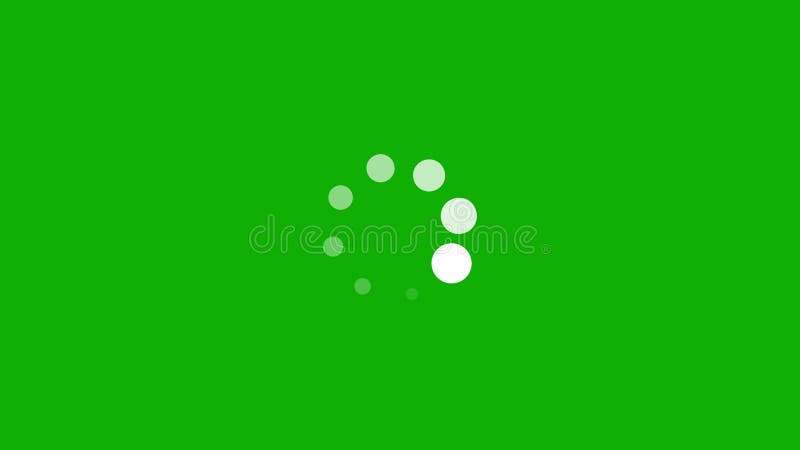 Digital Loading Symbol Motion Graphics with Green Screen Background ...