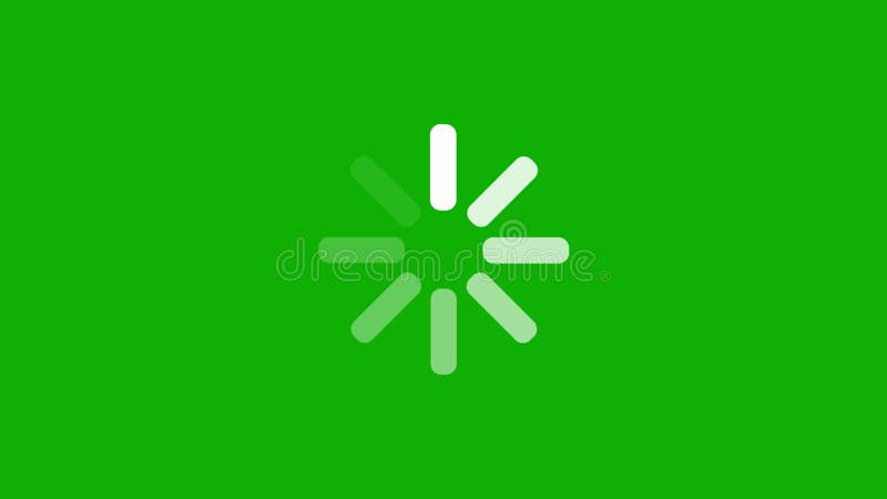 Digital Loading Symbol Motion Graphics with Green Screen Background ...